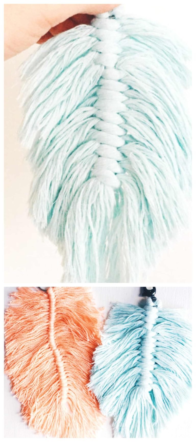 DIY Macrame Feathers – Free Pattern – The Craft Chair